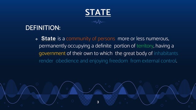 STATE- Elements and Origin. | PPT