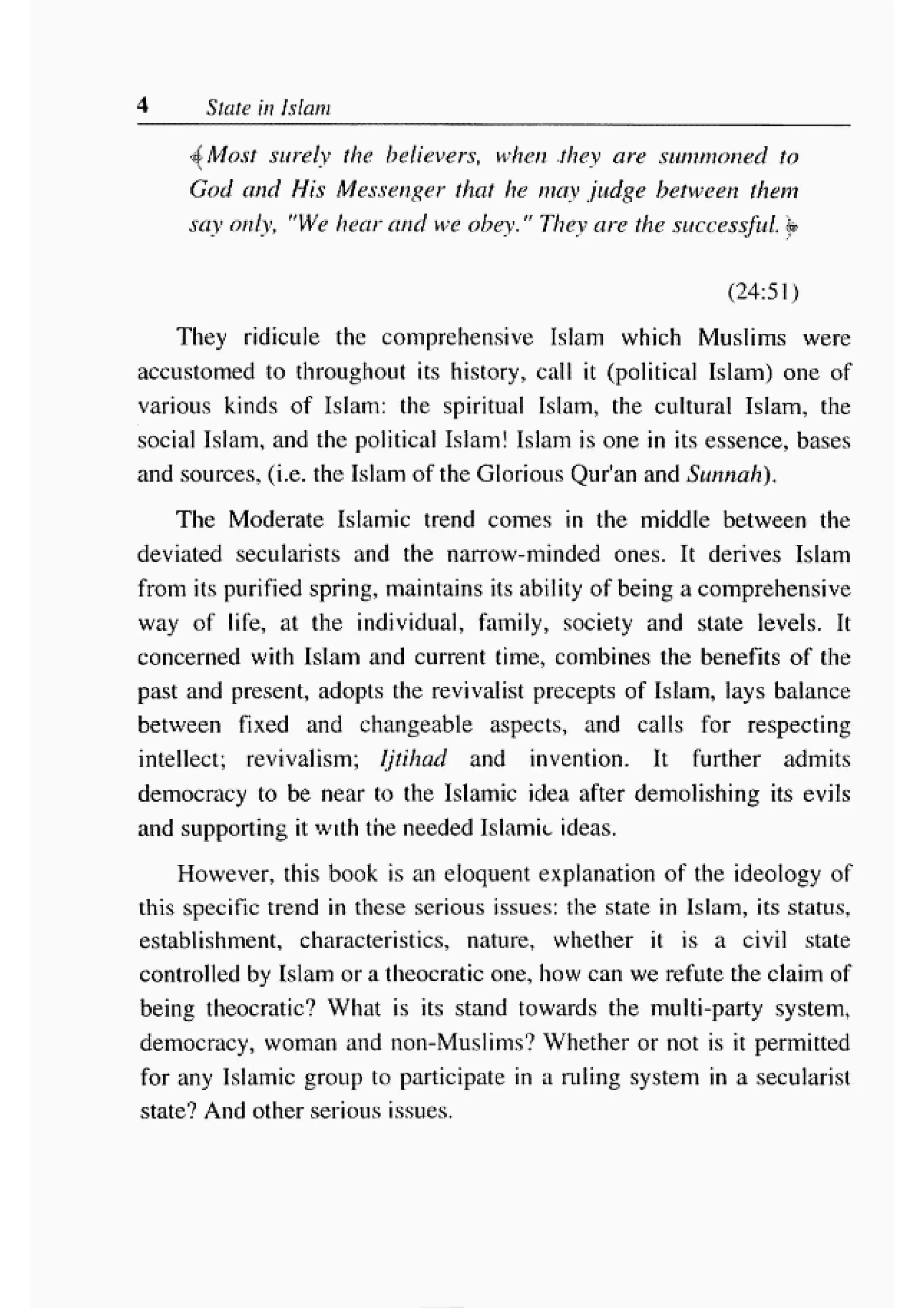 State In Islam Sheikh Yusuf Al Qaradawi | PDF