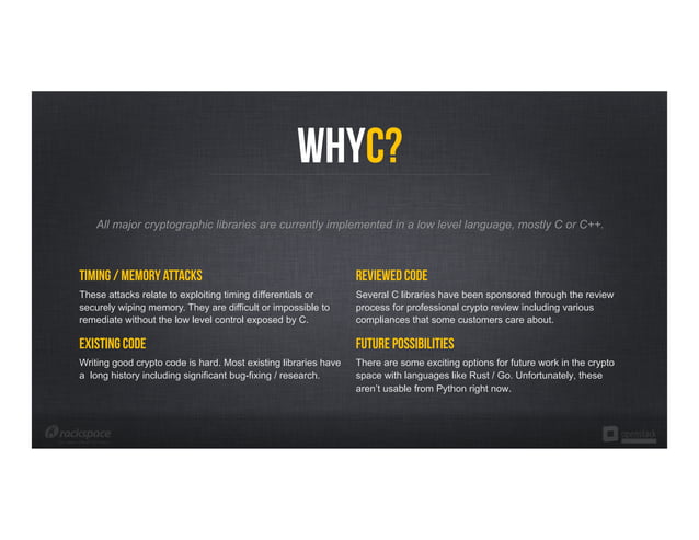 State of Crypto in Python | PPT