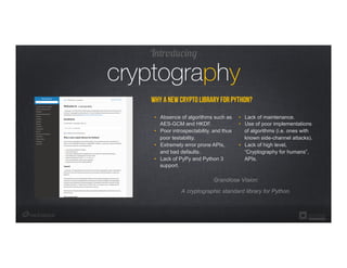 State of Crypto in Python | PPT