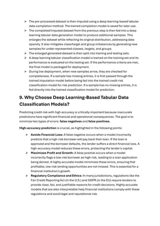 A New State-of-the-Art Credit Risk Modelling Pipeline with Deep Learning Tabular Data Models | PDF