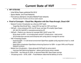 State of the Union: Open Source Network Function Virtualization | PPT