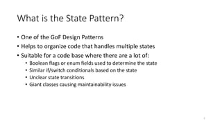 The State Pattern | PPT