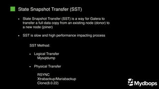 State transfer With Galera | PDF