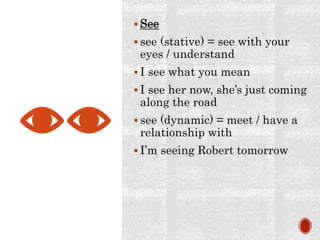 state-verbs-vs-action-verbs presentation | PPTX