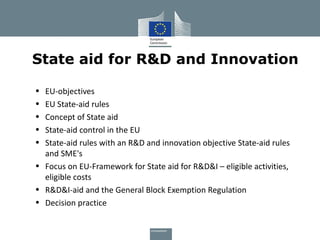 State Aid Rules - EU Commission | PPT