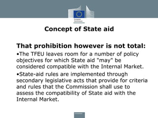 State Aid Rules - EU Commission | PPT