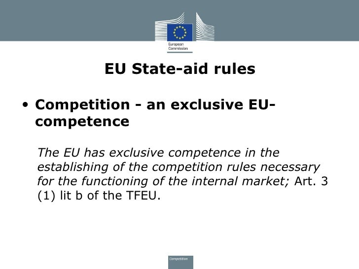 State Aid Rules - EU Commission