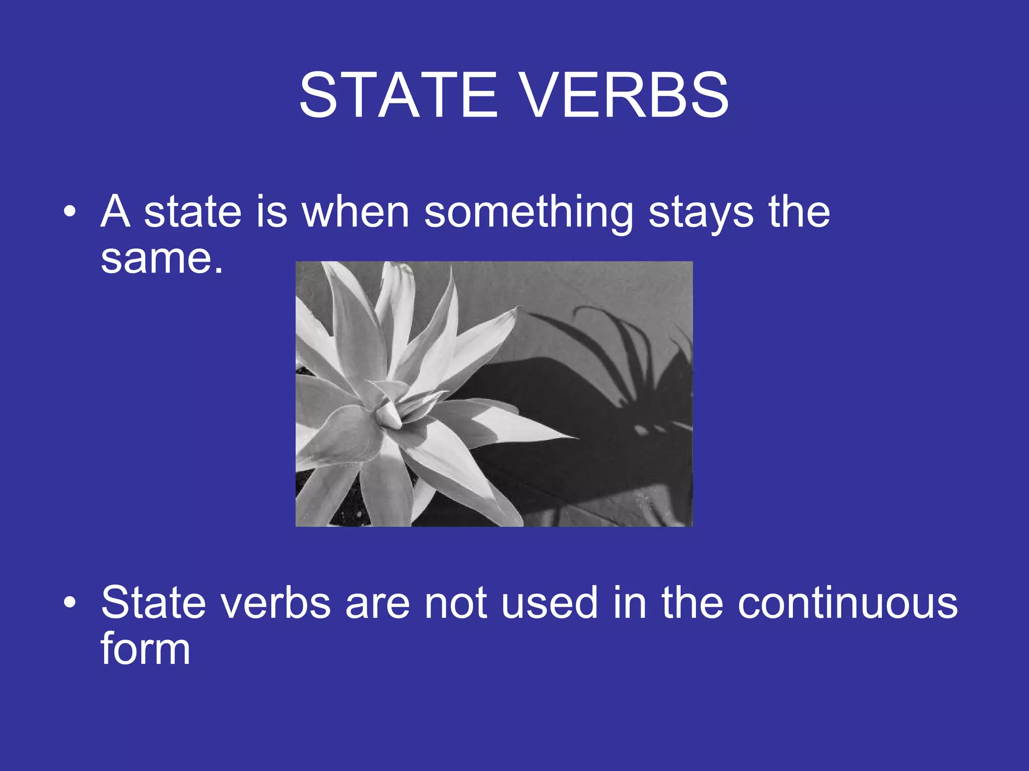 State And Action Verbs | PPT