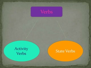 State and activity verbs | PPTX