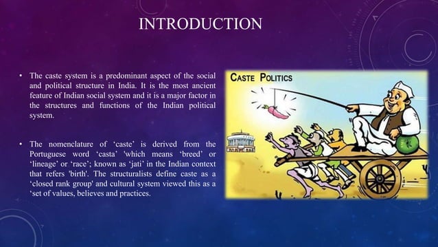 CASTE,RELIGION AND REGION IN SETTING UP POLITICAL SYSTEM IN INDIA | PPT