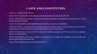 CASTE,RELIGION AND REGION IN SETTING UP POLITICAL SYSTEM IN INDIA | PPT