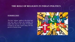 CASTE,RELIGION AND REGION IN SETTING UP POLITICAL SYSTEM IN INDIA | PPT