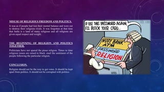 CASTE,RELIGION AND REGION IN SETTING UP POLITICAL SYSTEM IN INDIA | PPT