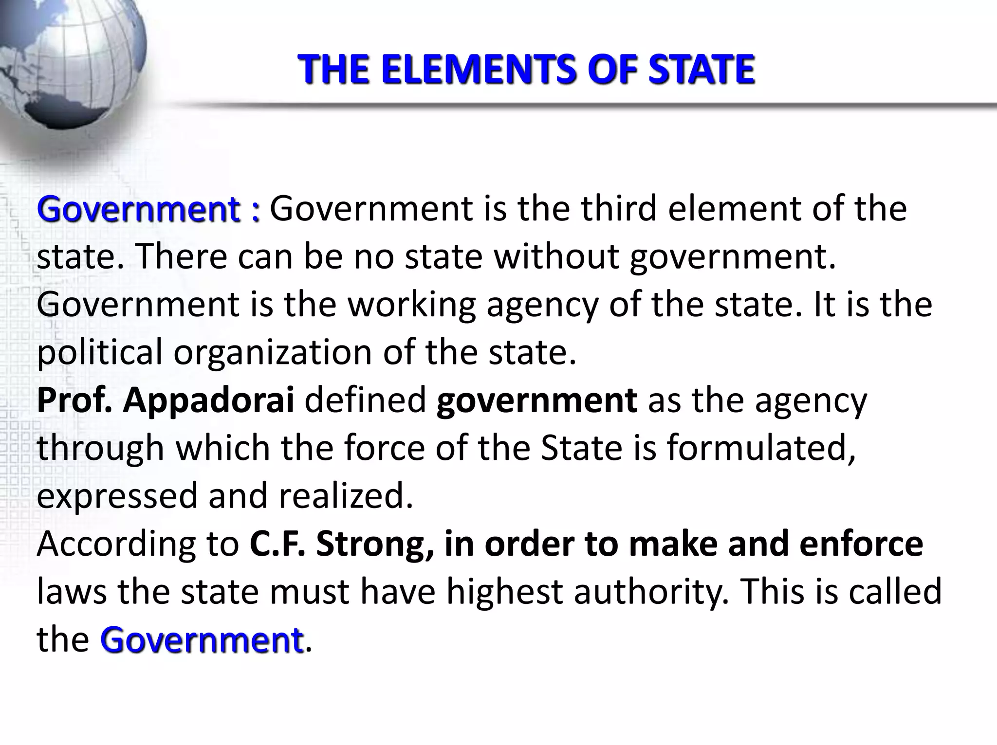 State and its elements | PPT