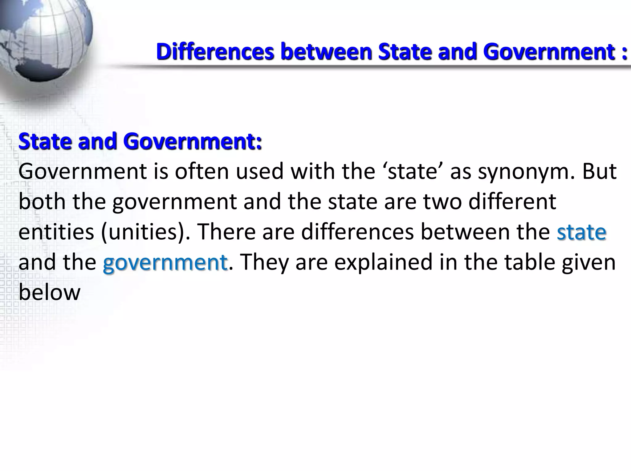 State and its elements | PPT