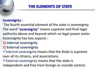 State and its elements | PPT