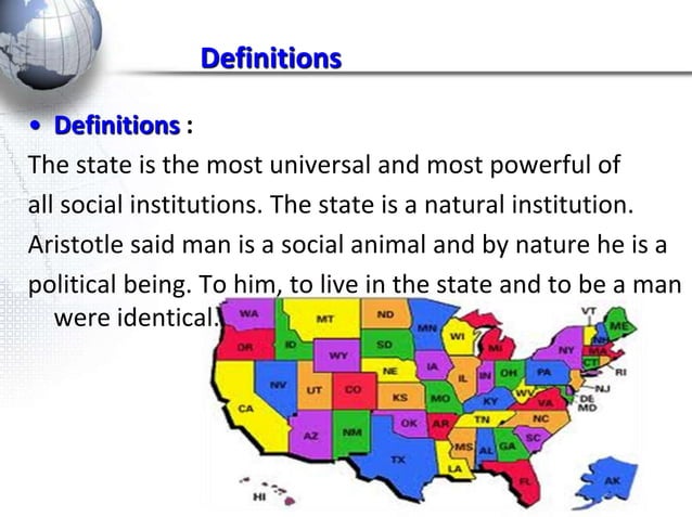 State and its elements | PPT | Political Issues & policy | Politics