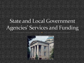 State and local government agencies’ services | PPT