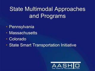 Strategies to Foster a Multimodal Transportation System | PDF