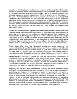 State and society in the process of democratization | DOCX