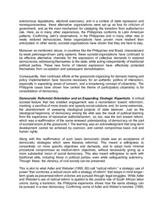 State and society in the process of democratization | DOCX