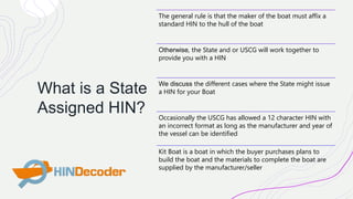 What are State Assigned HIN Numbers? | PPTX