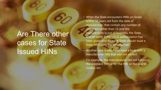 What are State Assigned HIN Numbers? | PPTX