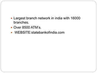 Statebankofindia 130115061220-phpapp02 | PPTX