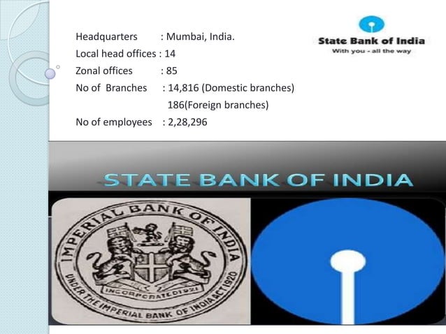 State Bank of India | PPTX | Business Banking & Finance | Business