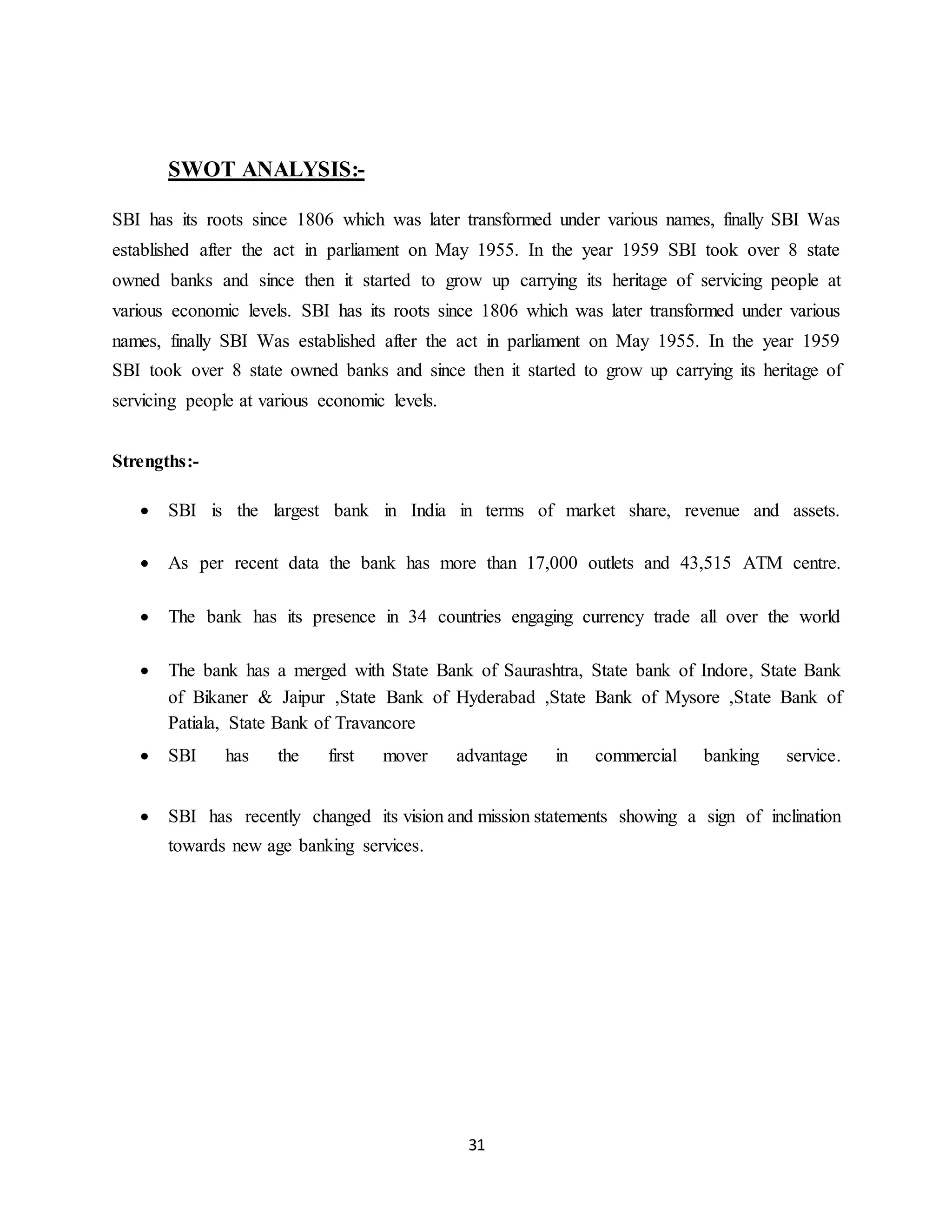 State bank of india | DOCX