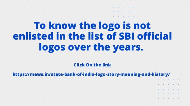 State bank of India logo story | PDF