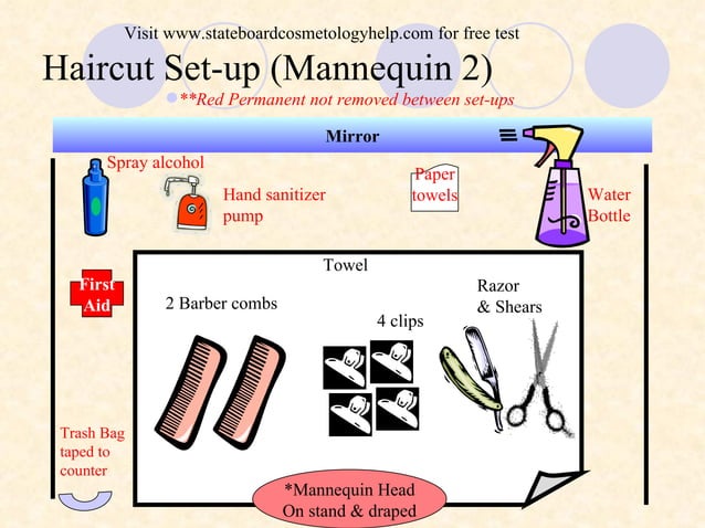 State Board Practical Set-up | PPT | Hair Care | Beauty