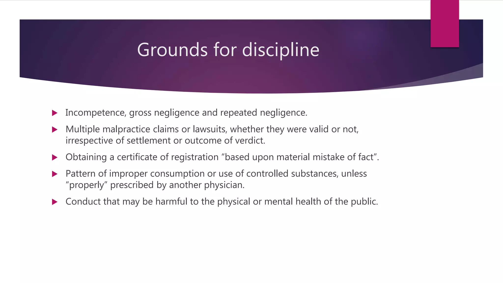 State boards and discipline | PPT