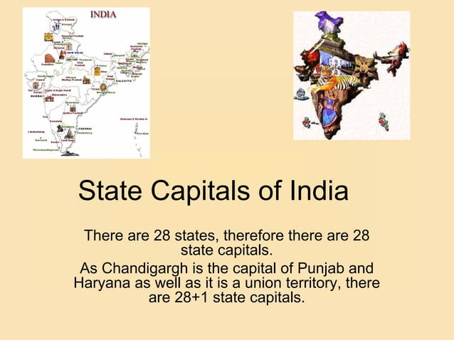 State capitals of India | PPT | Asia Travel | Travel Locations