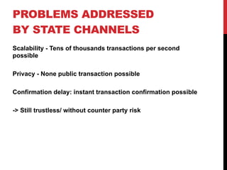 State channels and scalability | PPT