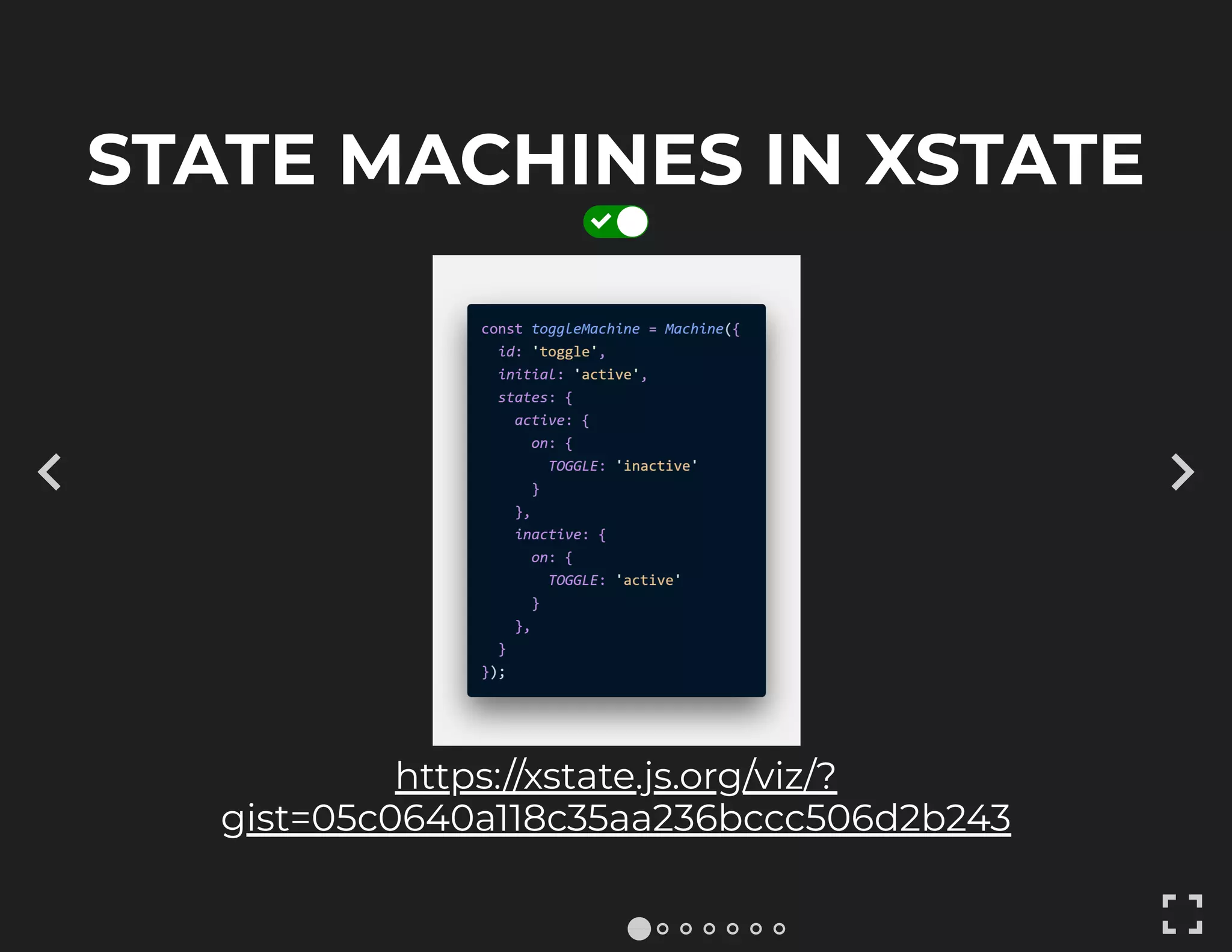 Managing application state with statecharts | PPT