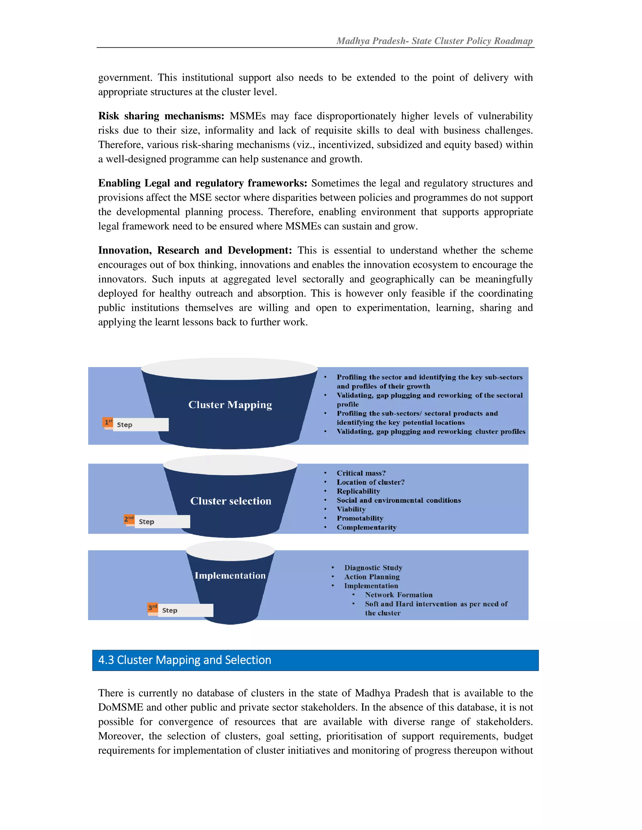 State Cluster Development Policy Road Map | PDF