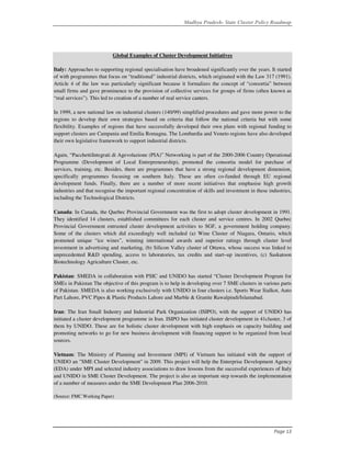State Cluster Development Policy Road Map | PDF