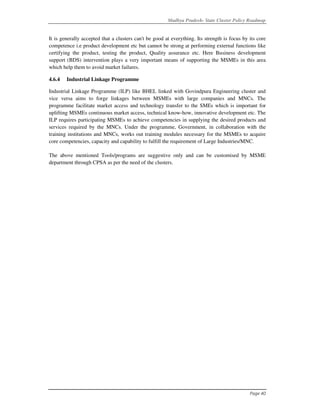 State Cluster Development Policy Road Map | PDF