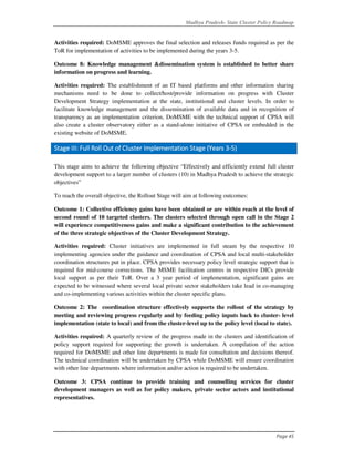 State Cluster Development Policy Road Map | PDF