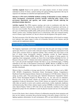 State Cluster Development Policy Road Map | PDF