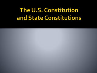 State consitutions | PPTX