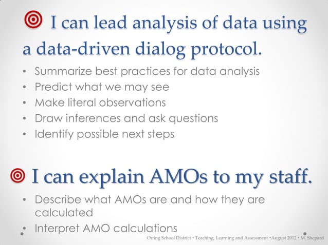 State Assessment Data Meeting for Admin | PPT