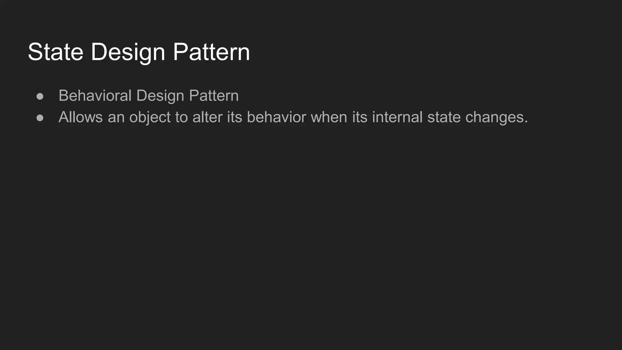 State design pattern | PPT | Free Download