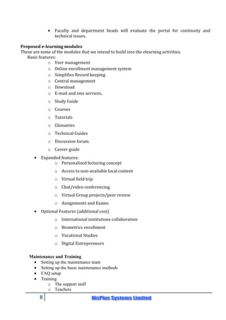 State elearning proposal | PDF