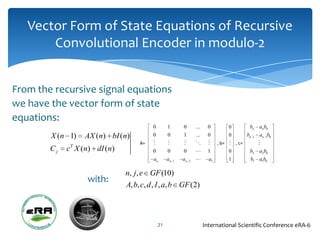 State equations model based on modulo 2 arithmetic and its applciation ...