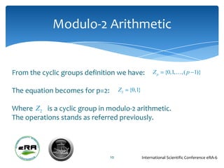 State Equations Model Based On Modulo 2 Arithmetic And Its Applciation ...