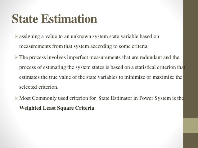 State estimation