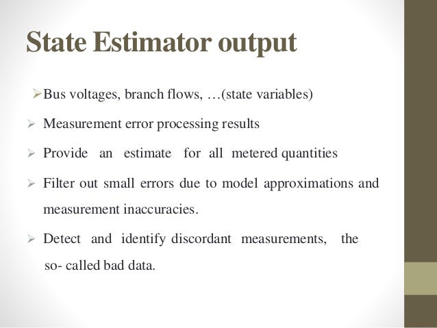 State estimation